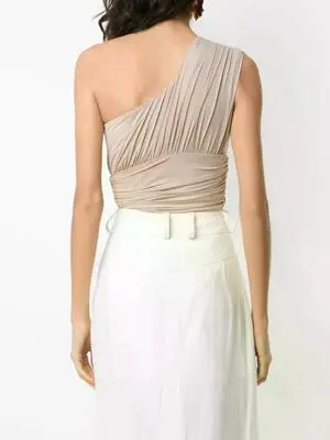 AMIR SLAMA Ruched Panel Body Top
