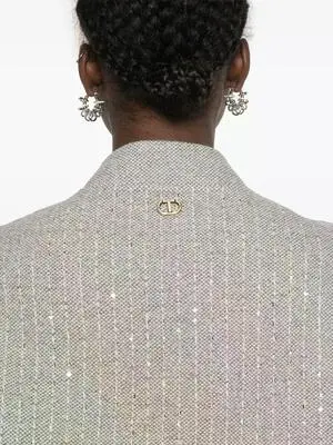 TWINSET Sequinned Bomber Jacket