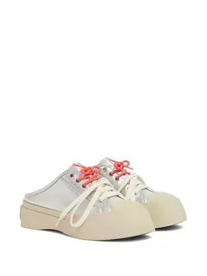 Marni Pablo Leather Sabot - Grey