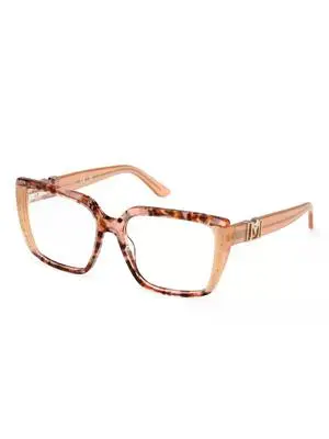 Guess Square Frame Eyeglasses - Orange