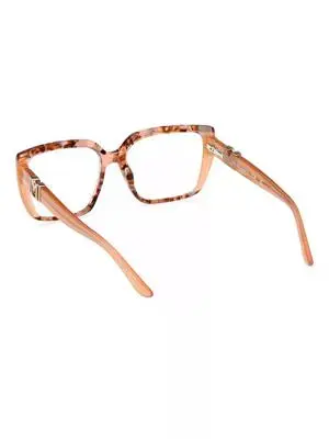 Guess Square Frame Eyeglasses - Orange