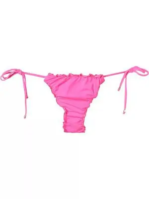 AMIR SLAMA Ruffle-trimmed Bikini Bottom - Pink