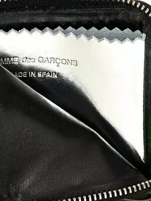 Comme Des Garçons Glossy Half-zip Wallet - Black