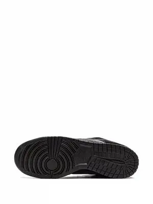 Nike X Dover Street Market Dunk Low Triple Velvet Sneakers - Black