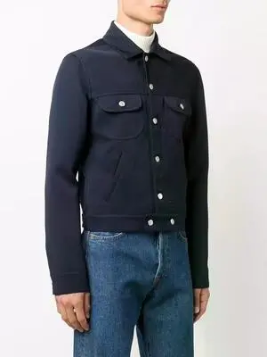 COURREGES Twill Trucker Jacket - Blue