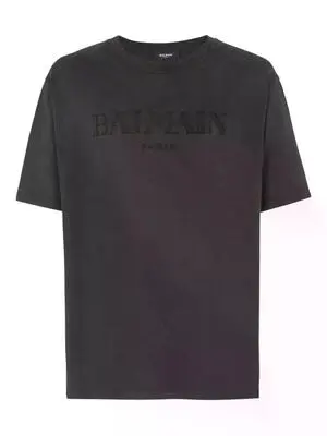 Balmain Logo-embroidered T-shirt