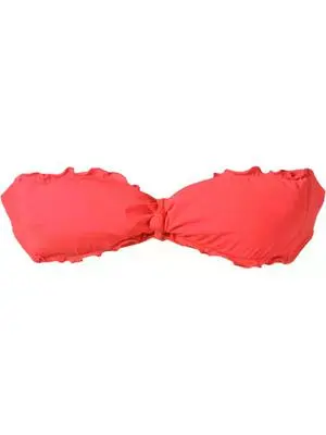 AMIR SLAMA Bandeau Bikini Top - Red