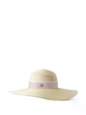 MAISON MICHEL Straw Capeline Hat - Neutrals