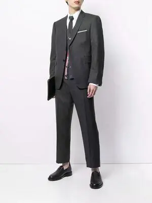 Thom Browne 4-bar V-neck Merino Cardigan