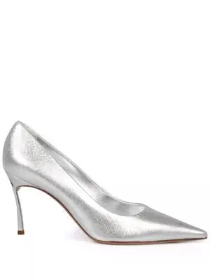 Casadei 100mm Superblade Stiletto Pumps - Silver