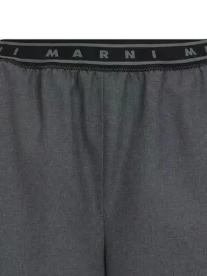 Marni Logo-band Wool Trousers
