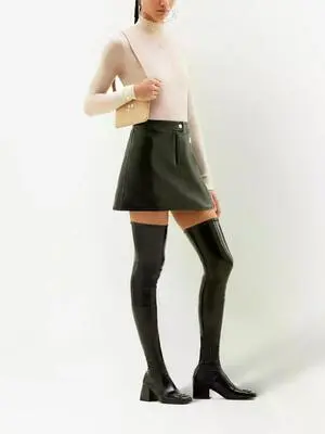 COURREGES A-line Mini Skirt - Black