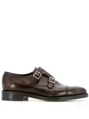 John Lobb Buckled Monk Strap Shoes