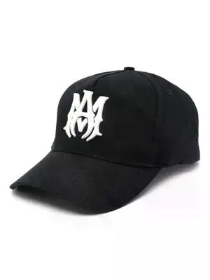 Amiri Logo Cotton Cap - Black