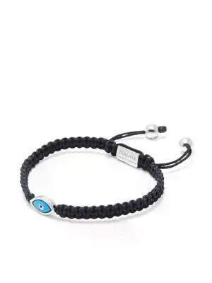 NIALAYA JEWELRY Evil Eye String Bracelet - Black