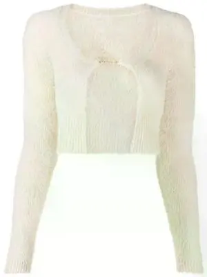 Jacquemus La Maille Neve Manches Longue Cardigan - Neutrals