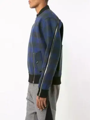 MOSTLY HEARD RARELY SEEN Plaid Bomber Jacket - Black