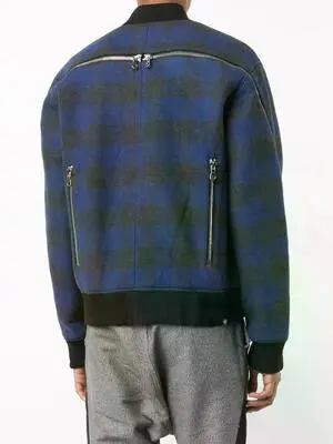MOSTLY HEARD RARELY SEEN Plaid Bomber Jacket - Black