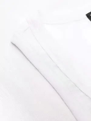 Dsquared2 Ribbed Cotton Tank Top - White