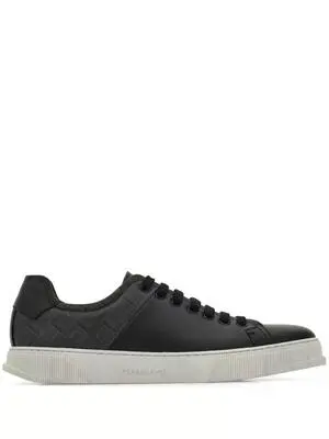 FERRAGAMO Low-top Sneakers With Monogram Jacquard