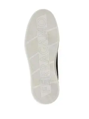 FERRAGAMO Low-top Sneakers With Monogram Jacquard