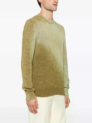 ROBERTO COLLINA Chevron-knit Crew-neck Jumper