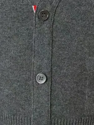 Thom Browne Sleeveless Buttoned Cardigan - Grey