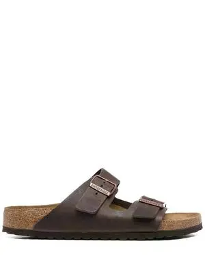BIRKENSTOCK Arizona Leather Sandals - Brown