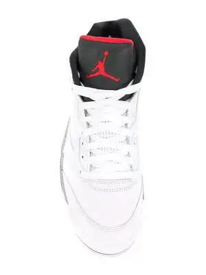 JORDAN Air 5 Retro Cement Sneakers - White