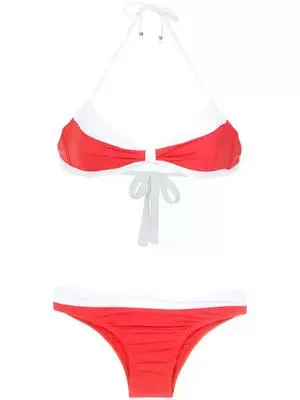 AMIR SLAMA Halterneck Bikini Set - Red