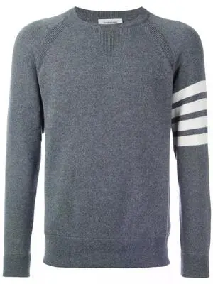 Thom Browne 4-bar Crew Neck Cashmere Jumper
