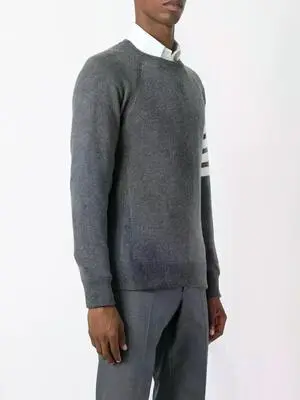 Thom Browne 4-bar Crew Neck Cashmere Jumper