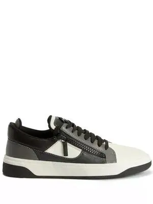 GIUSEPPE ZANOTTI Double-zip Low-top Sneakers - Black