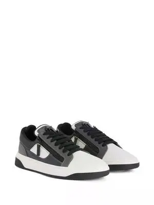 GIUSEPPE ZANOTTI Double-zip Low-top Sneakers - Black