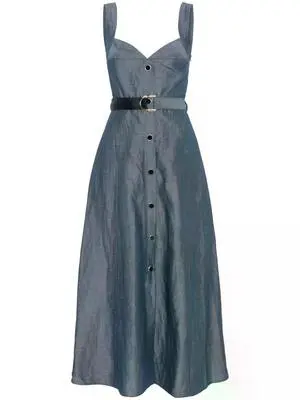 Liu Jo Belted Maxi Dress - Blue