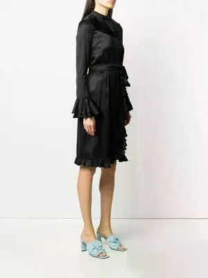 Moschino Wrap Dress With Ruffle Details