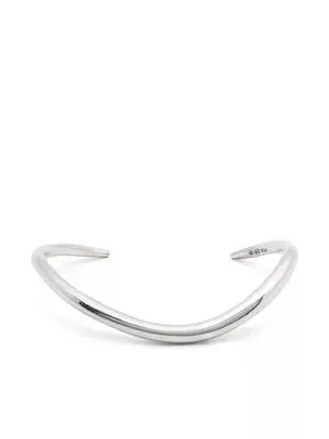 WOUTERS & HENDRIX Wavy Bangle Bracelet - Silver