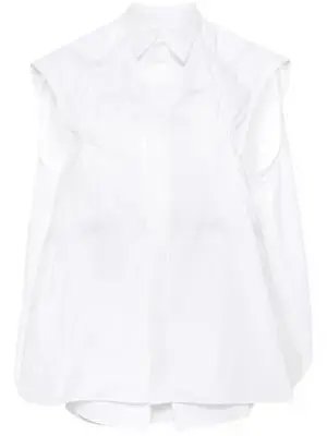Sacai Layered-design Sleeveless Blouse