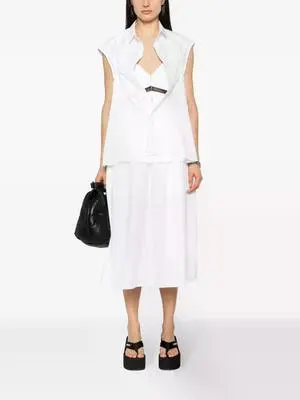 Sacai Layered-design Sleeveless Blouse