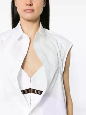 Sacai Layered-design Sleeveless Blouse