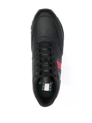 Tommy Hilfiger Logo Patch Low-top Sneakers - Black