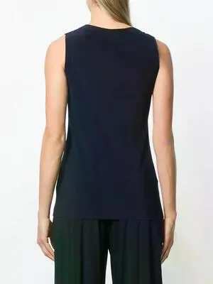 Norma Kamali Crew-neck Tank Top - Blue