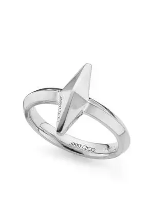 JIMMY CHOO Logo-engraved Band Ring