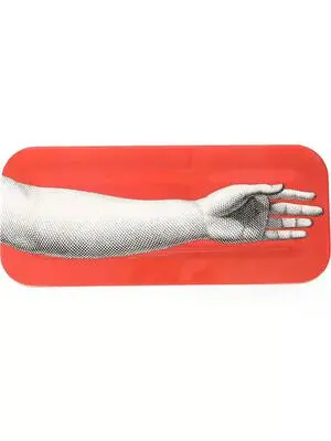FORNASETTI Arm Print Tray - Red
