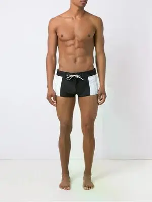 AMIR SLAMA Paneled Drawstring Swim Trunks