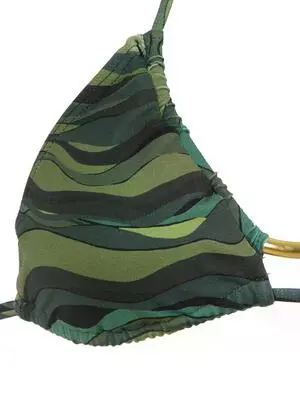 AMIR SLAMA Wave Print Bikini Set