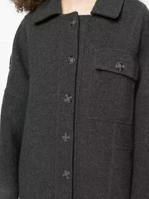 0711 TBILISI Oversized Wool-blend Shirt Jacket