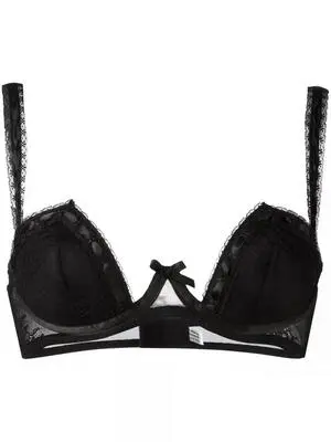 FOLIES BY RENAUD Carla Noir Cut-out Bra - Black