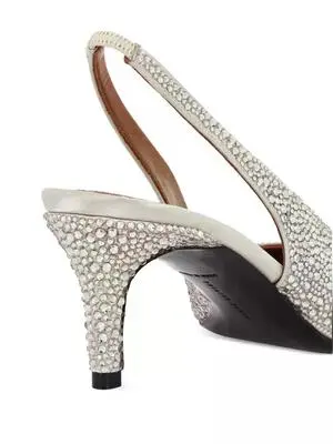 Philipp Plein 55m Mix Strass Pumps - Neutrals