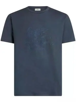 Etro Maxi-pegaso Embroidered T-shirt